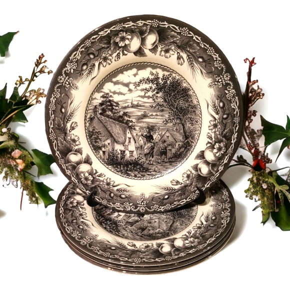 Royal Stafford | Dining | Set Of 4 Vintage Royal Stafford Black ...